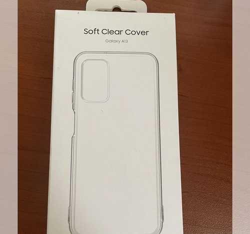 Чехол Samsung Soft Clear Cover A13 прозрачный