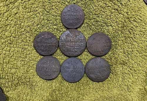 Монеты царской россии 1 и 2 копейки серебром