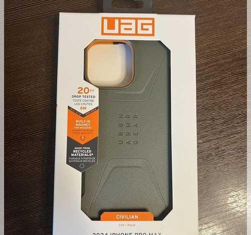 Чехол на iPhone 16 pro max UAG civilian