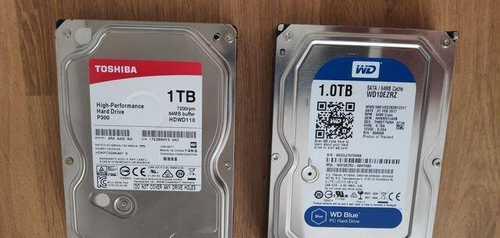 HDD Toshiba P300 1Tb и WD Blue 10ezrz 1Tb