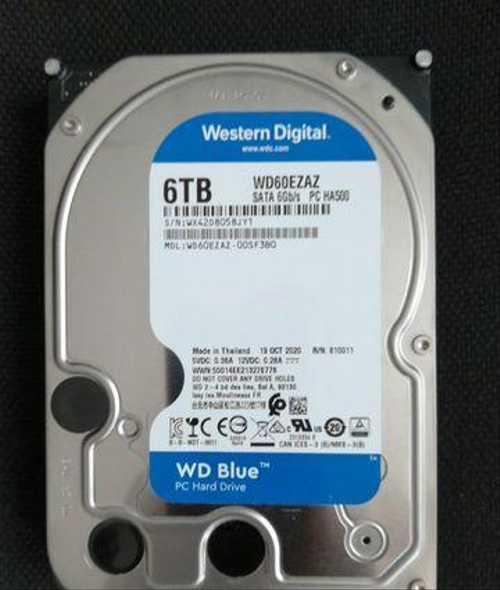 Hdd WD Blue 6tb гарантия