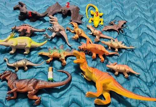 Фигурки динозавров (пластиковые, резиновые)
