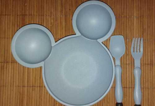 Набор детской посуды Микки Маус