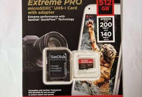Карта памяти Sandisk Extreme Pro 512