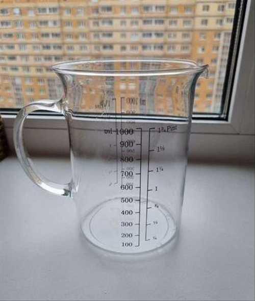 Стеклянный мерный стакан IKEA