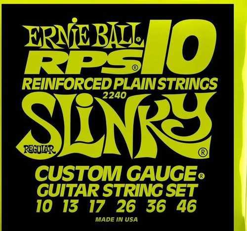 Ernie ball 2240 RPS Nickel Wound Slinky Regular 10-46 - Струны для электрогитары