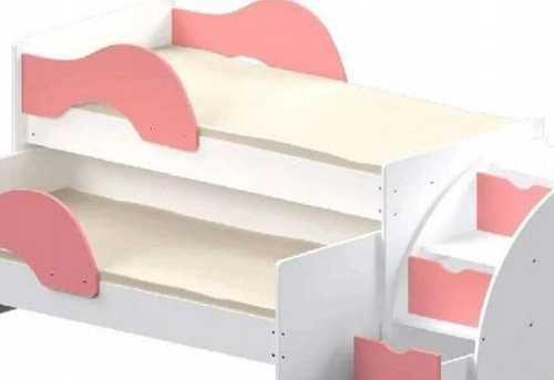 Выдвижная двухярусная кровать