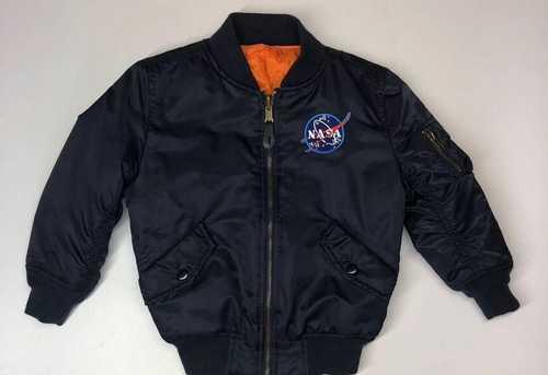 Детский лётный бомбер Alpha Industries Nasa 4года