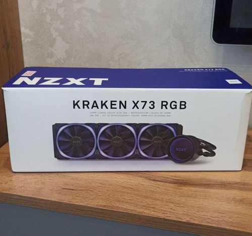 Водяное охлаждение nzxt kraken x73 rgb