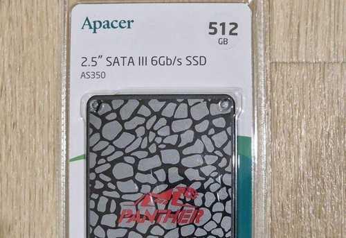 SSD Диск Apacer AS350 новый 512 GB