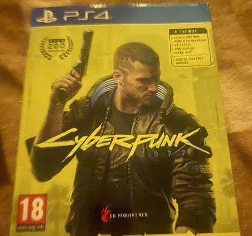 Диск Cyberpunk 2077 на PS4