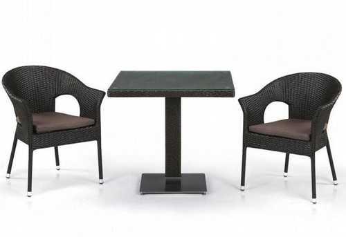 Комплект плетеной мебели T605SWT/Y79A-W53 Brown (2