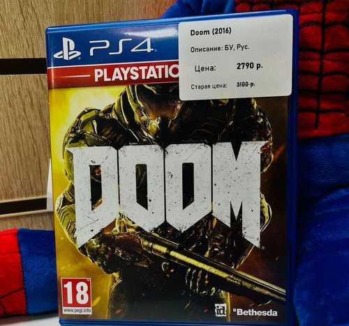 Doom 2016 Диск PS4