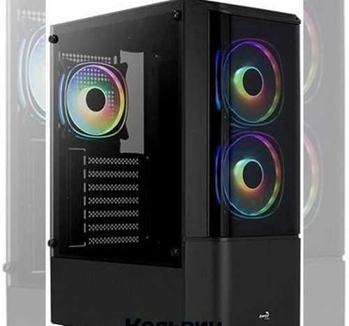 AeroCool Quantum G-BK-v2 черный без бп ATX 3x120mm 2x140mm 1xUSB2.0 2xUSB3.0 audio bott PSU (4710562