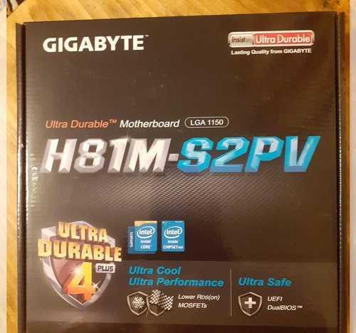 Материнская плата Gigabyte H81M-S2pv