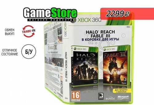 Halo Reach + Fable III (Xbox 360, английская б/у