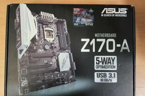 1151 Asus Z170-A M.2 USB3.1 Type-C проверка