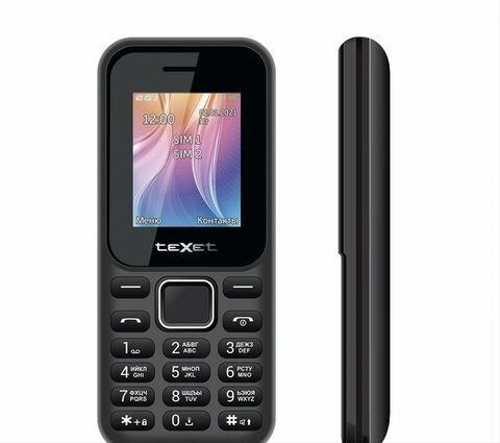 Texet TM-123 мобильный телефон цвет черный