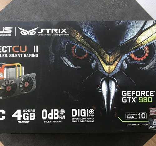 Видеокарта GTX 980 asus strix