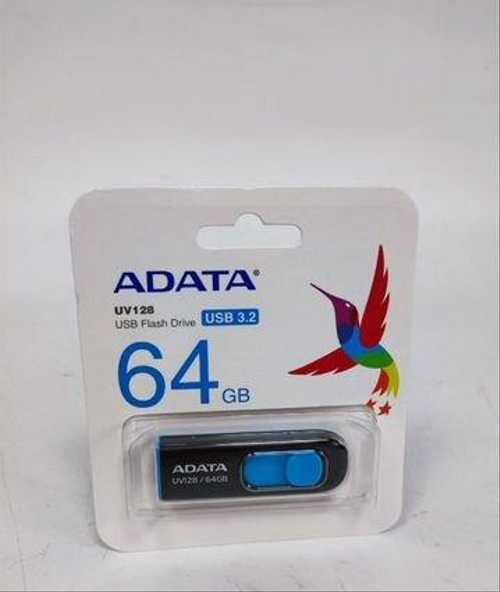 Флеш диск 64 GB USB 3.0 A-Data DashDrive UV128 AUV