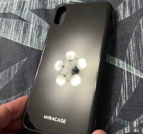 Чехол iPhone 10 зеркальный черный MiraCase