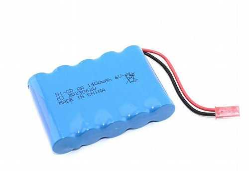 Аккумулятор Ni-Cd 6V 1400 mAh AA Flatpck разъем JS