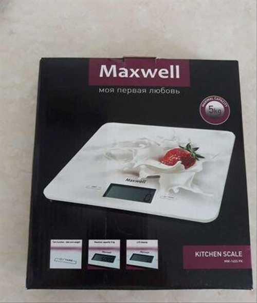 Весы кухонные электронные maxwell