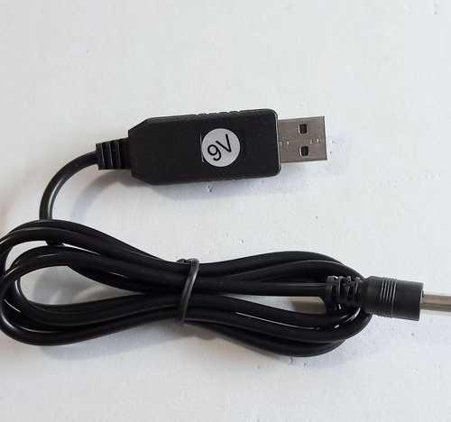 Кабель питания USB 5В в 9В 700мА DC 5521 1м