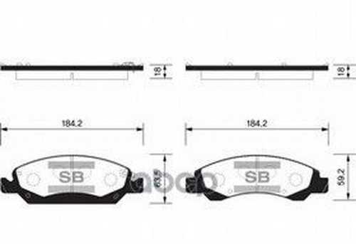 SP1561 колодки дисковые передние Chevrolet Tah