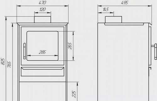 Печь отопительная Варвара Гармония 105 (плитка)