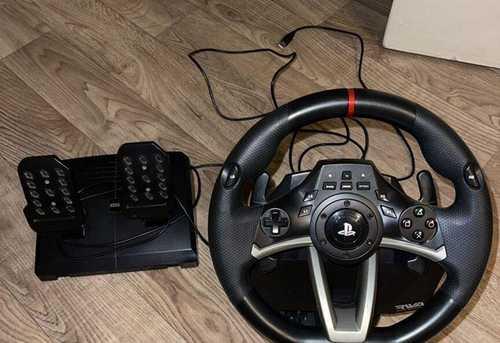 Игровой руль Hori racing wheel apex PS4
