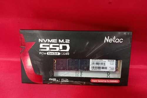 SSD M.2 512 GB Netac 2500 мб/с / 1950 мб/с Новый