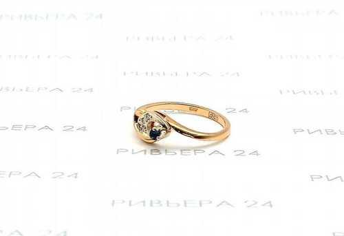 Золотое кольцо с бриллиантами 3 Бр-Кр57-0,021 585
