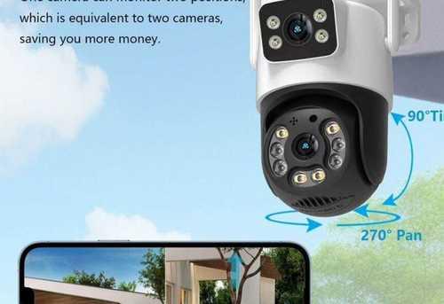Камера видеонаблюдения с двумя объективами ICsee