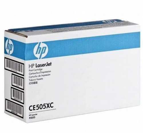 Новый оригинальный картридж Hp CE505XC в упаковке