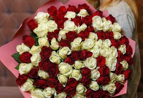 51 101 роза цветы и букеты оптовые цены доставка