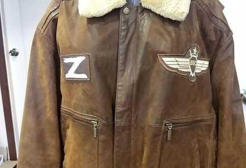 Кожаная куртка пилот 62