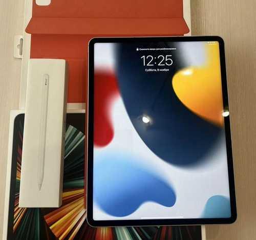 Планшет apple iPad pro 12.9 2021 стилус чехол