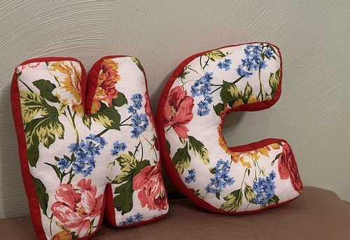 Декоративные подушки буквы