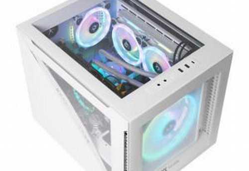 Корпус Thermaltake Divider 200 TG, Mini Tower, бел