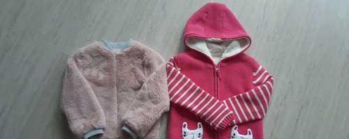 Mothercare кардиган теплый и меховая курточка