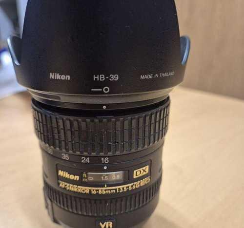 Объектив nikon AF-S nikkor 16-85mm ED VR