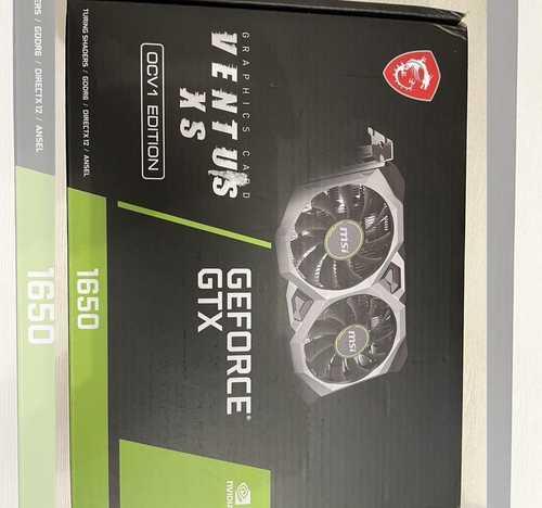 Видеокарта MSI GeForce GTX 1650 D6 ventus XS OCV3