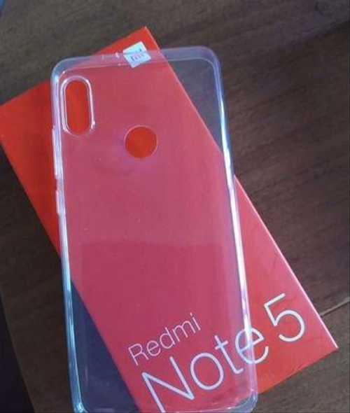 Чехол Xiaomi Redmi Note 5 и коробка