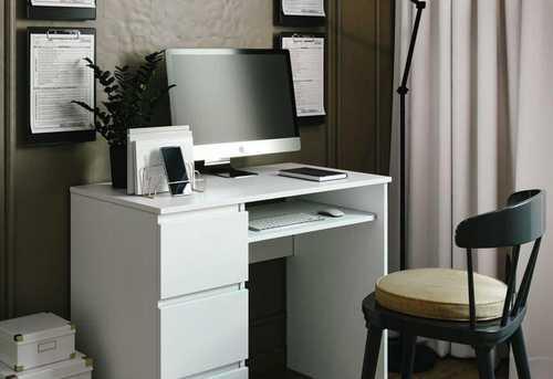 Белый Стол компьютерный Мадера смп 900