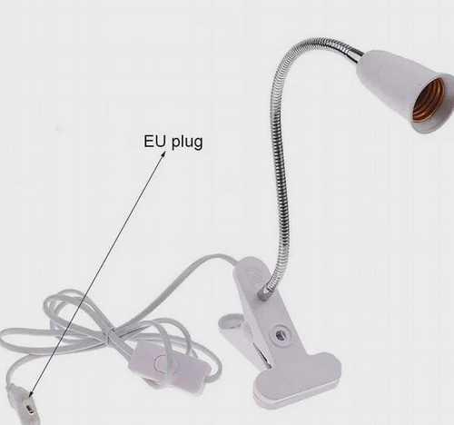 GY светодиодная фитолампа E27 1head clip EU plug