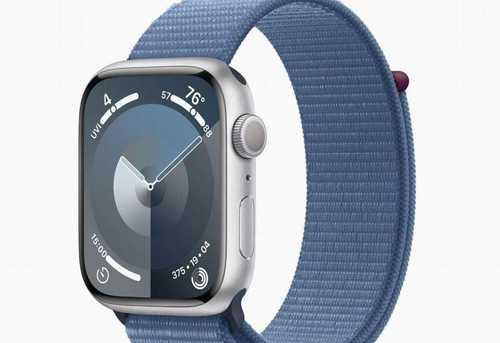 Apple Watch Series 9, 45 мм Silver Al Winter Blue