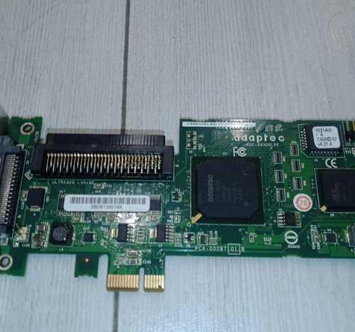 Контроллер scsi pci-e adaptec asc-29320lpe