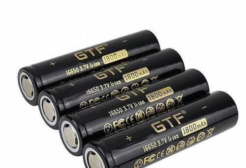 Аккумулятор GTF 16650 (4 шт) 3,7V Li-Ion 1800mAh