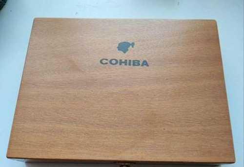 Деревянная коробка cohiba для хранения сигар
